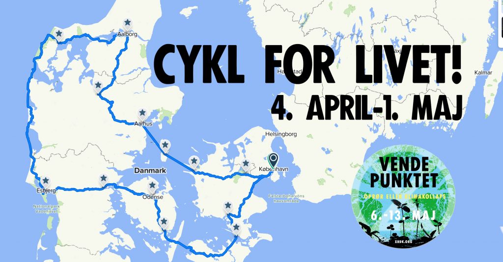 HELE LANDET Borgere cykler landet rundt for klima og natur – fra 4 ...