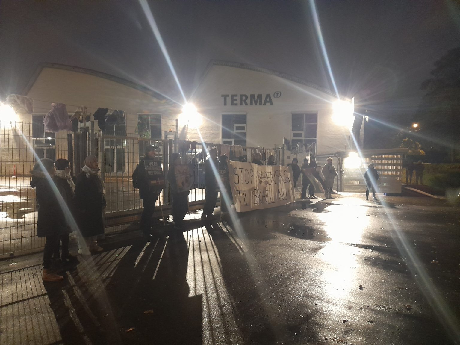 Aktivister blokerer: Terma har et ansvar for folkemord i Gaza